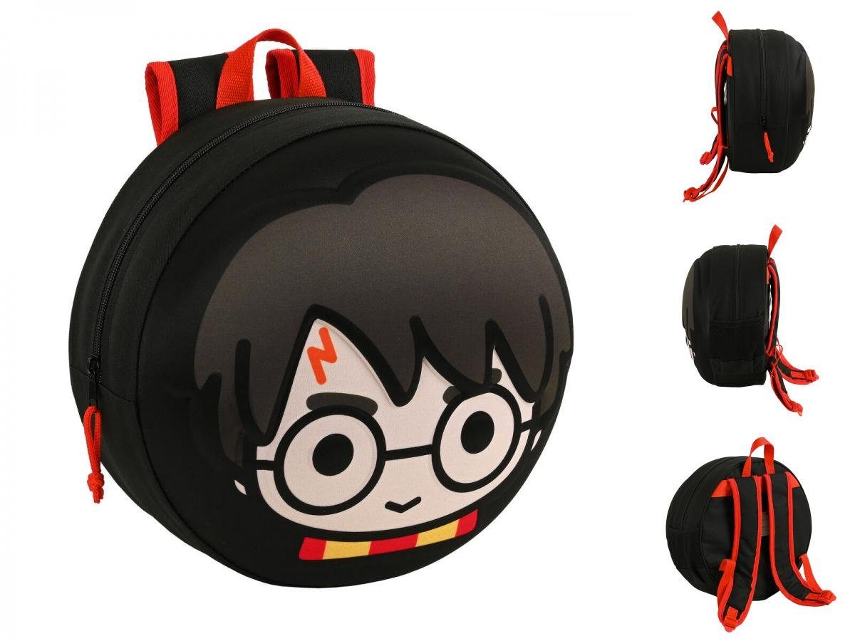Harry Potter Rucksack Kinder-Rucksack 3D Harry Potter Schwarz 31 x 31 x ...