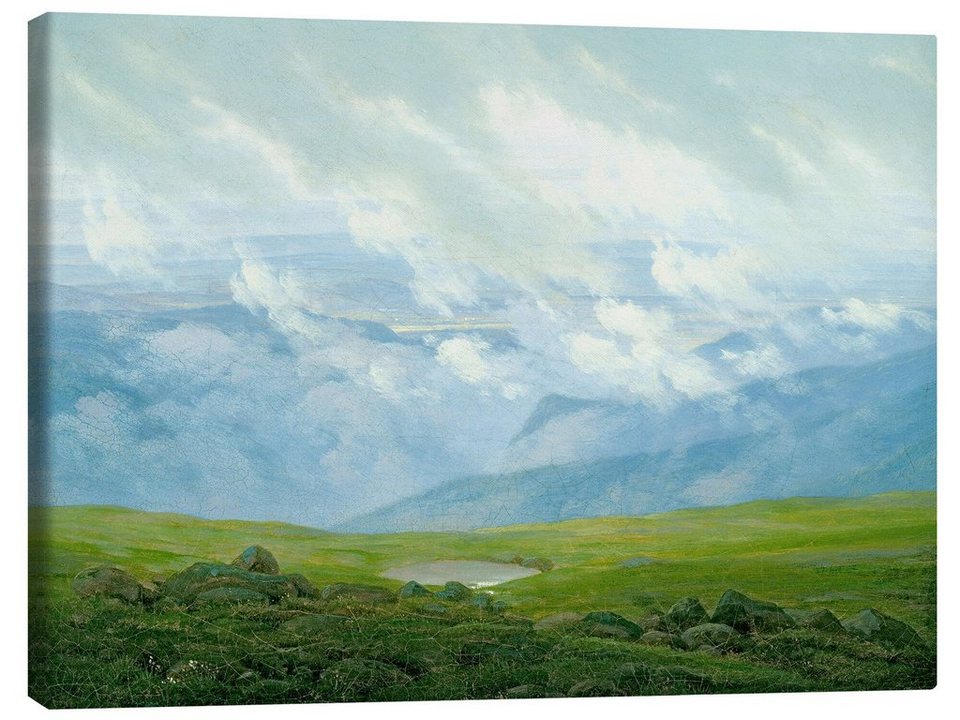 Posterlounge Leinwandbild Caspar David Friedrich Ziehende Wolken Malerei