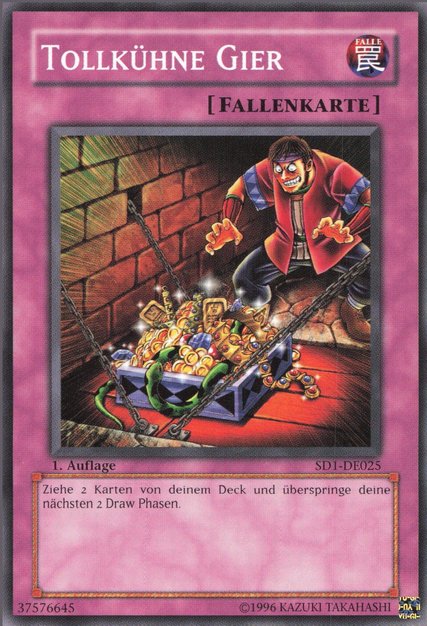 Recollectibles Sammelkarte Yugioh Karte Tollkühne Gier Yu Gi Oh Karte