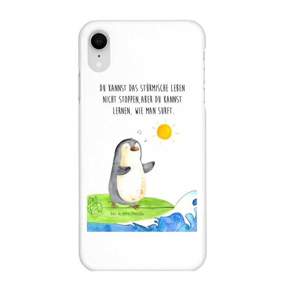 Mr. & Mrs. Panda Handyhülle Pinguin Surfer - Weiß - Geschenk, Pinguine ... Mr. & Mrs. Panda Handyhülle Pinguin Surfer - Weiß - Geschenk, Pinguine ...