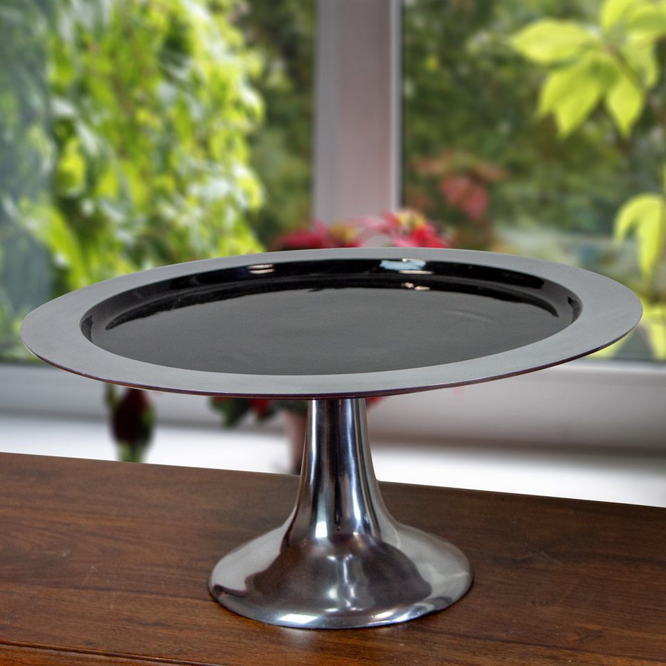Antikas Wanddekoobjekt Etagere 1 Etage Rund Aluminium Silber