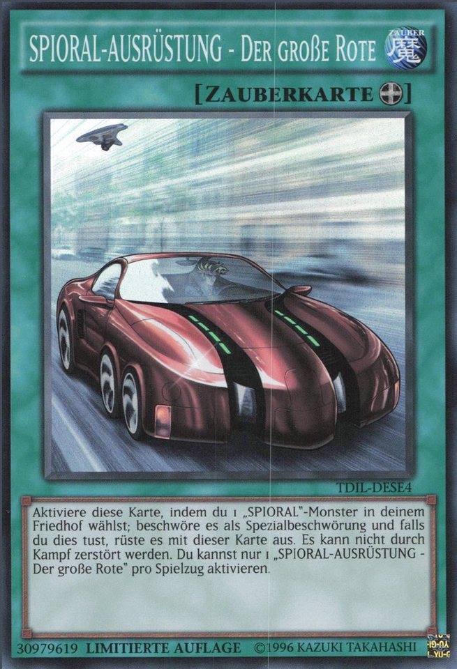 Recollectibles Sammelkarte Yugioh Spioral AusrÜstung Der Große Rote
