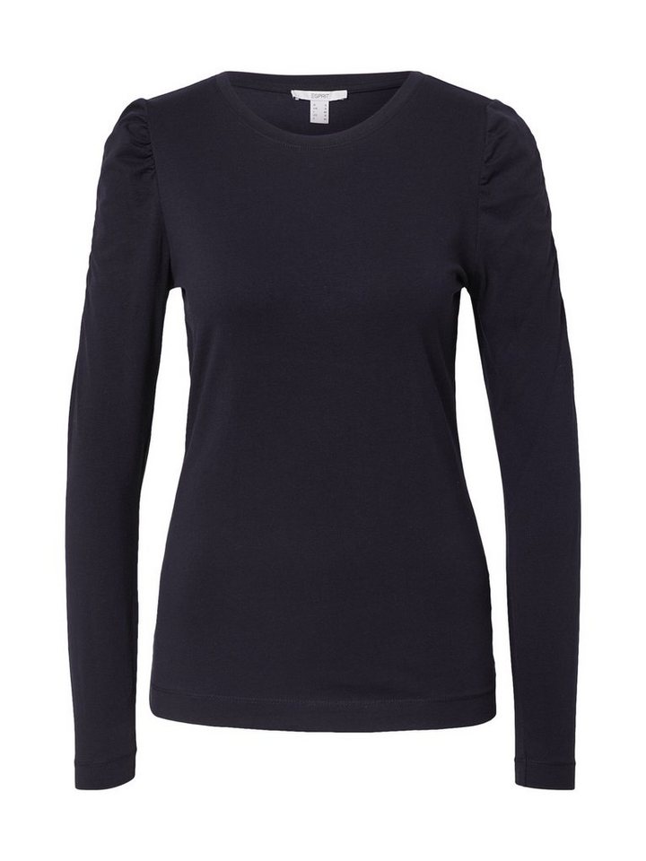 Esprit Langarmshirt 1 Tlg Drapiertgerafft Puffärmel