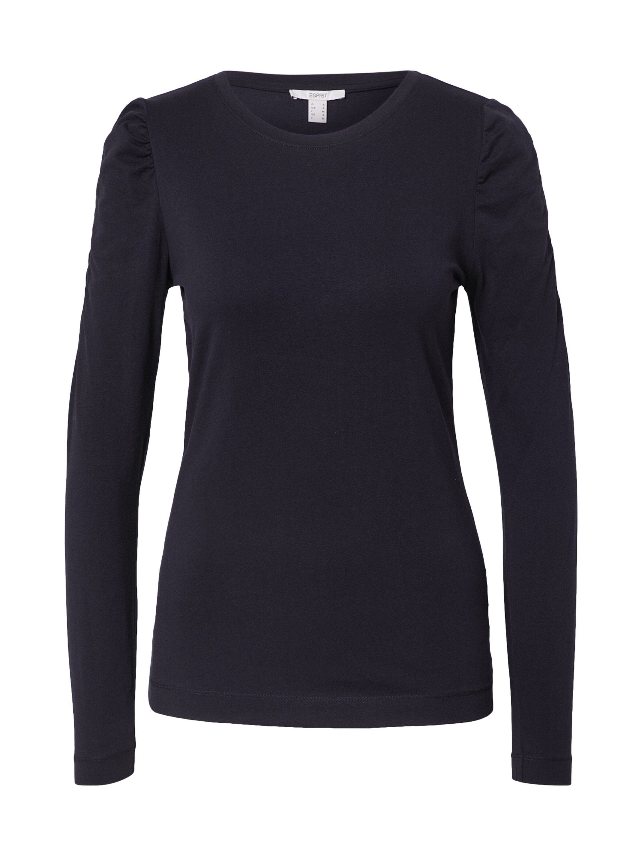 Esprit Langarmshirt 1 Tlg Drapiertgerafft Puffärmel