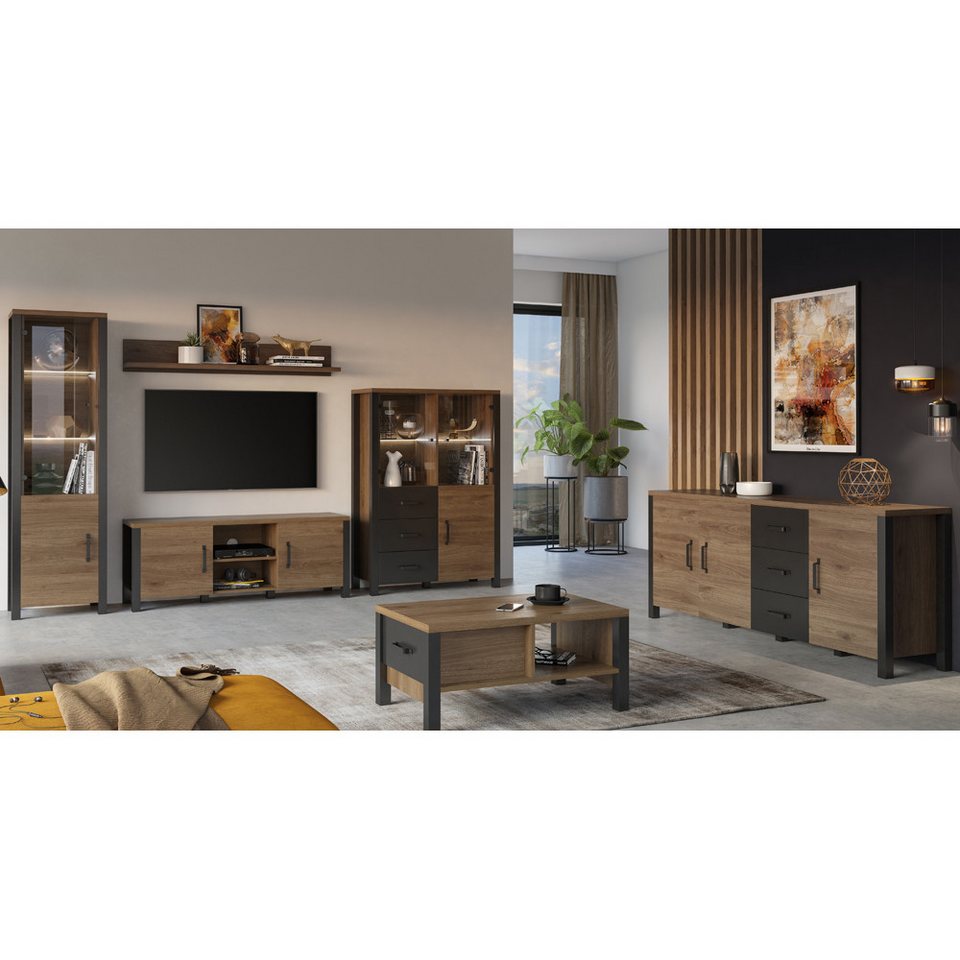 Lomadox Wohnzimmer Set Oradea 83 Mega Spar Set 6 St 6 Tlg In