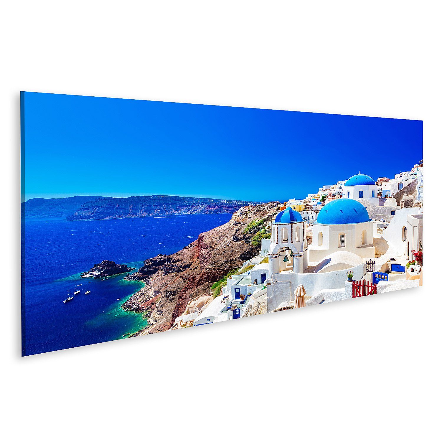 islandburner Leinwandbild Bild auf Leinwand Oia Stadt Auf Der Insel Santorin Griechenland Tradit