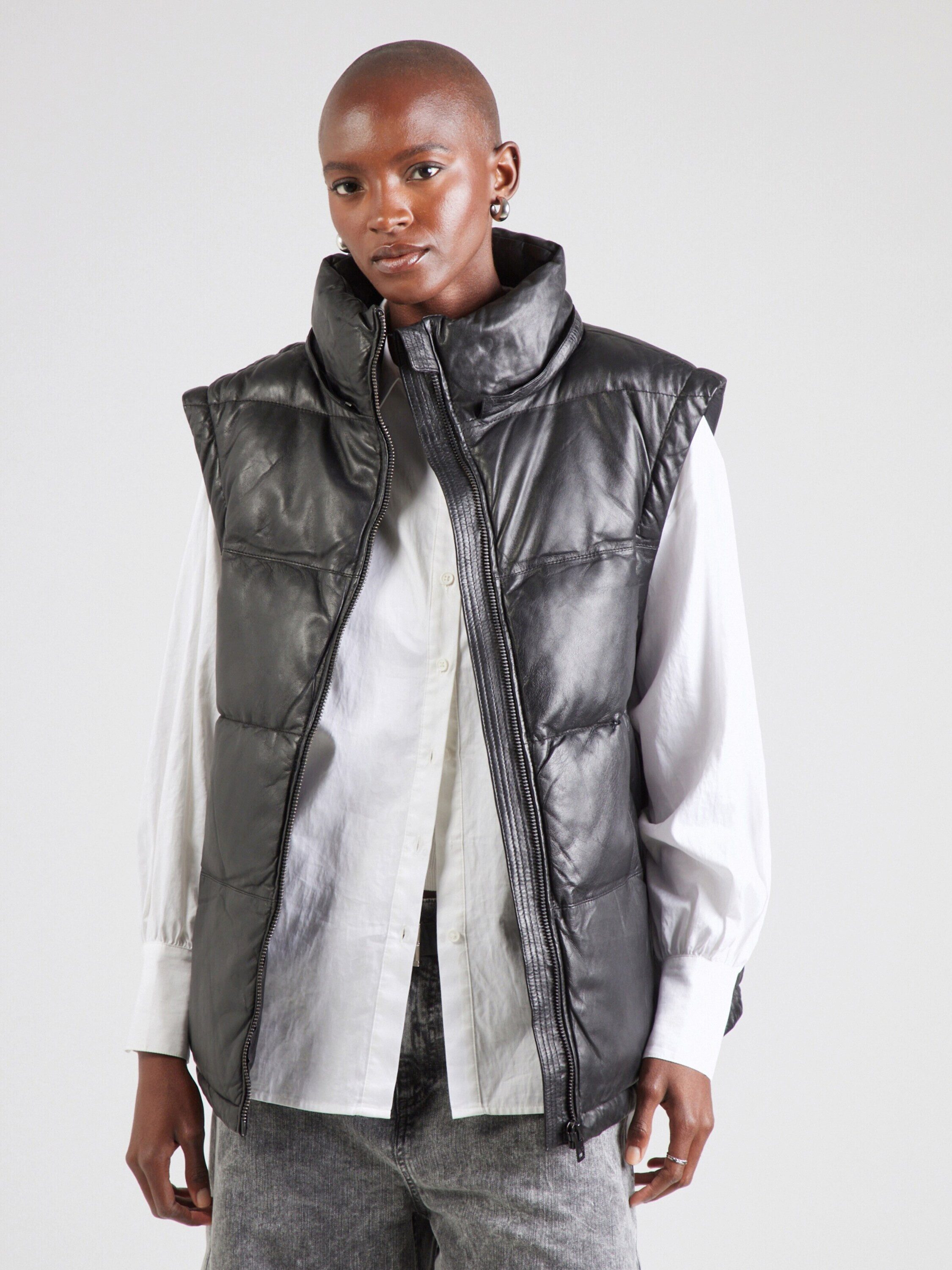 Gipsy by Mauritius Lederjacke Eloisa (1-St) Plain/ohne Details