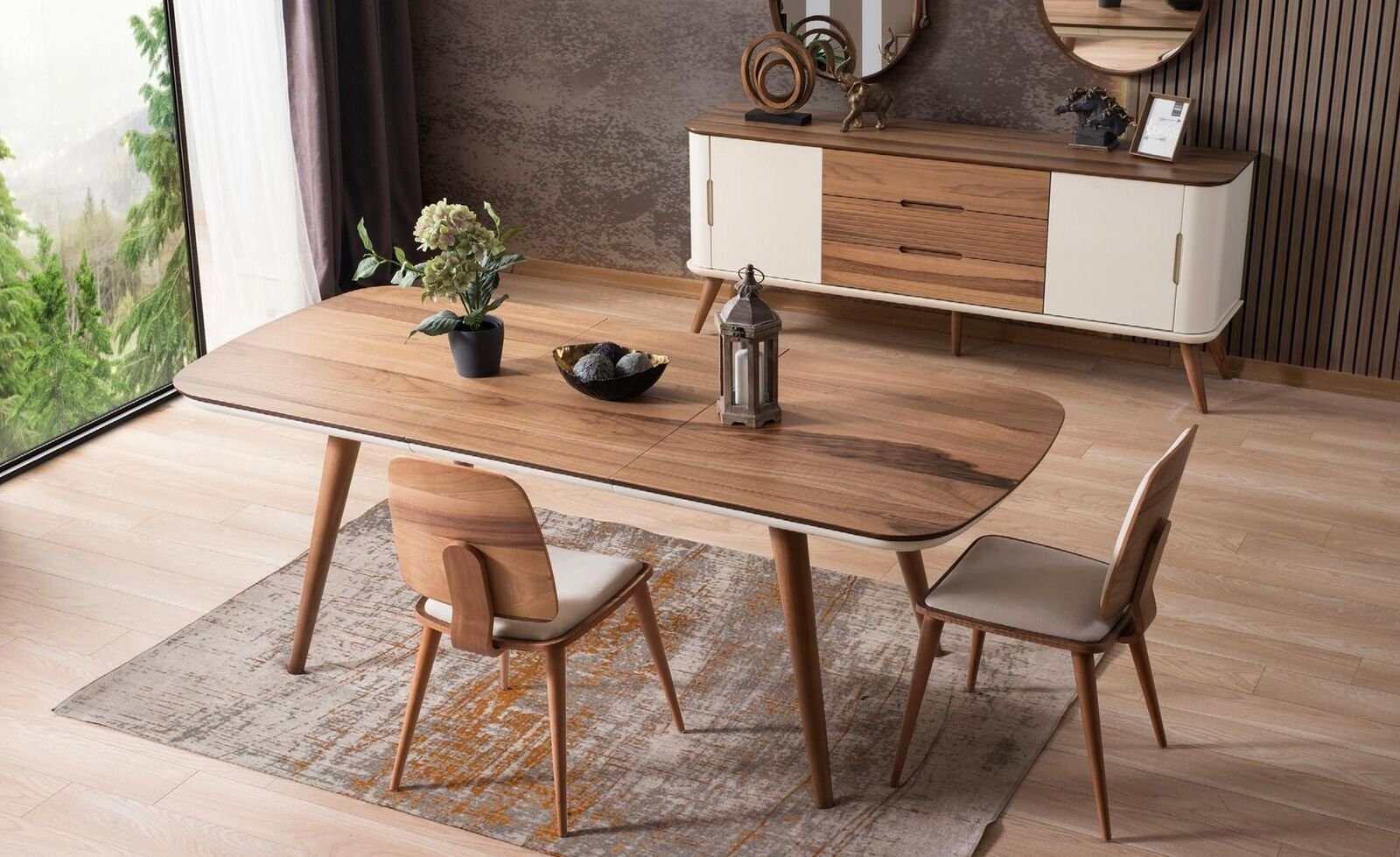 Jvmoebel Esszimmer Set Esszimmer Jv Möbel Esstisch Garnitur 2 Stühle