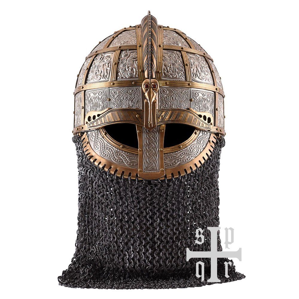 Battle Merchant Ritter-Kostüm Valsgärde 8 Wikinger-Helm, Ritter-Verkleidung