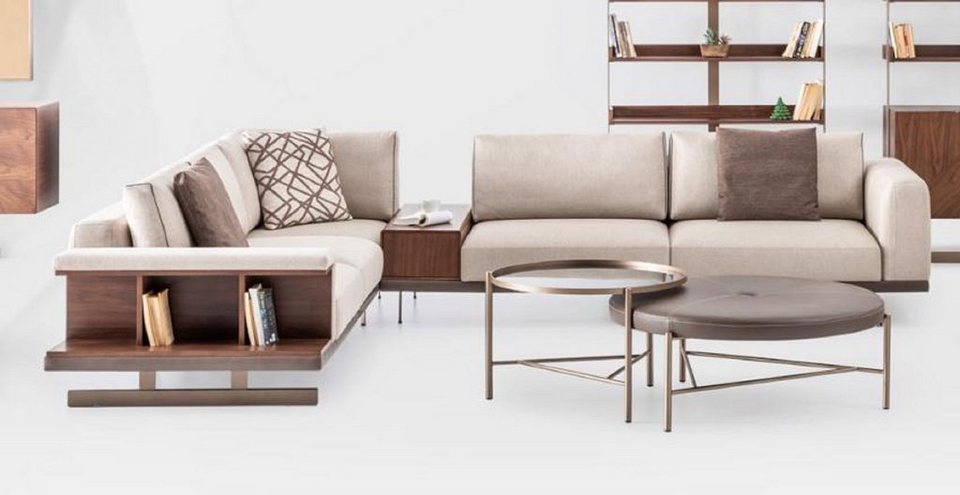 Jvmoebel Ecksofa Modernes Beiges Ecksofa Luxus L Form Couch