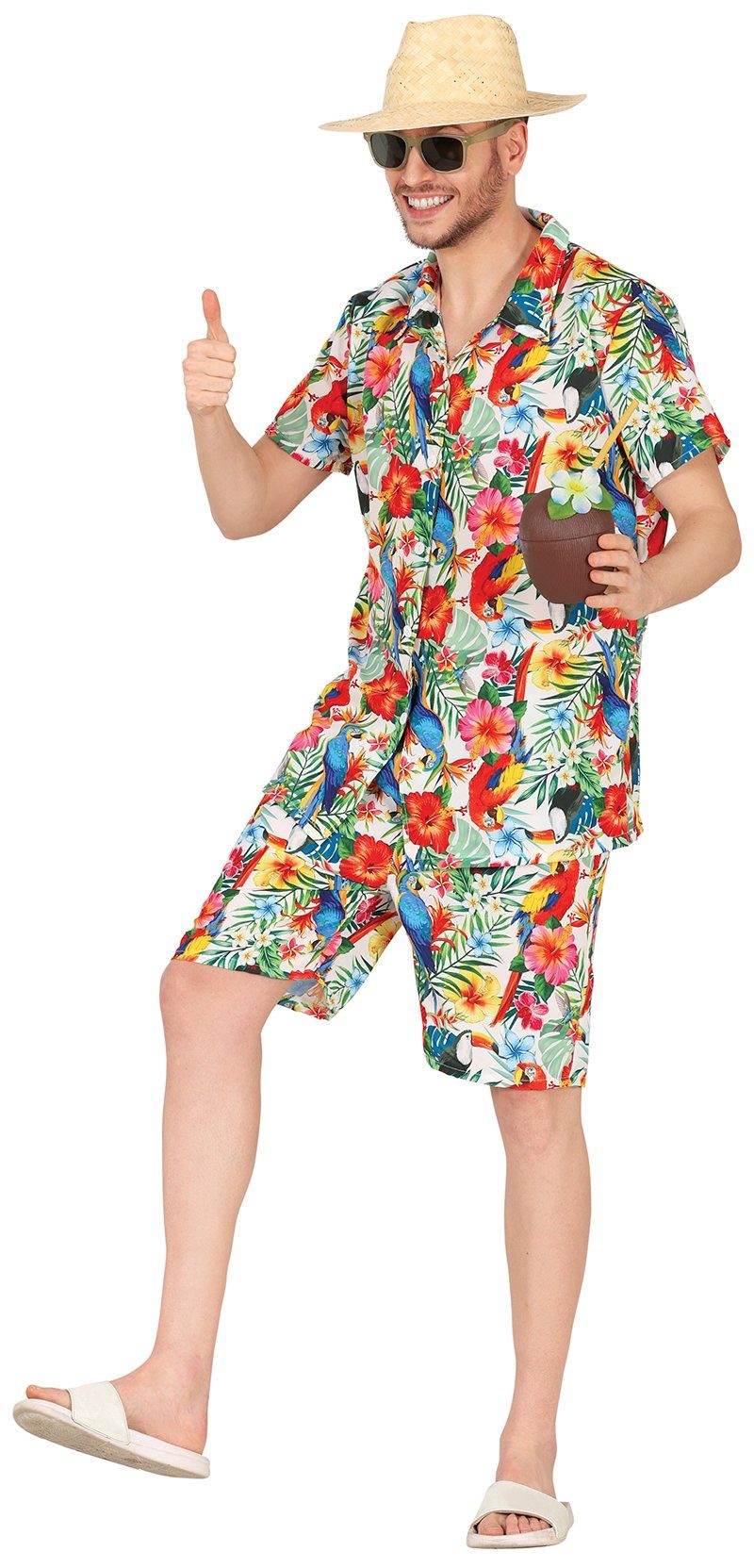 Fiestas Guirca Kostüm, Beach Boy Herren in Hemd und Shorts für Adult ...