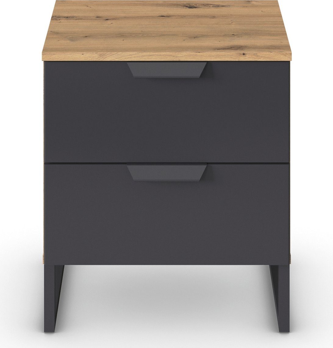 Rauch Nachtkommode Darkandwood By Aditio Im Industrial Style Mit