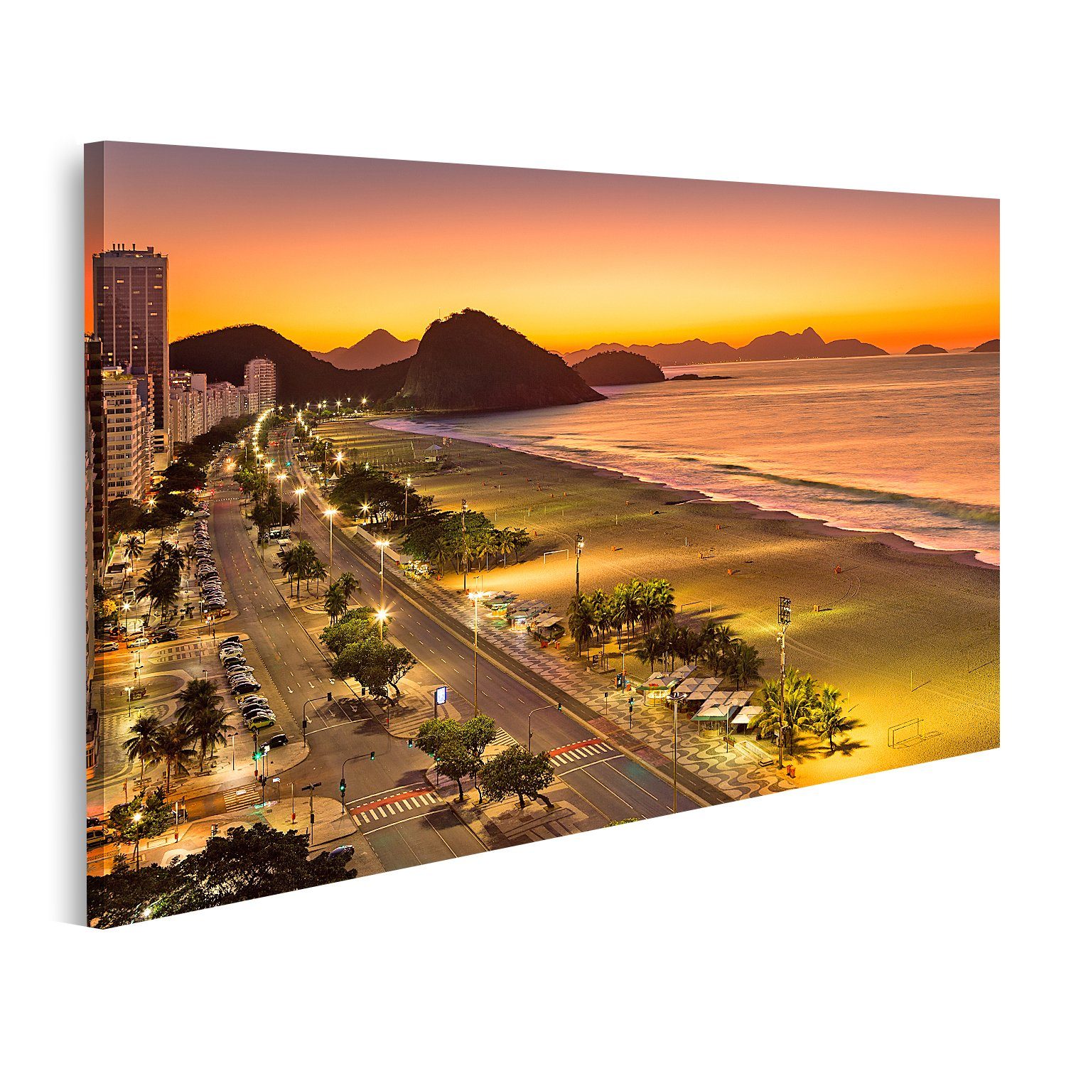 Islandburner Leinwandbild Bild Auf Leinwand Copacabana Strand