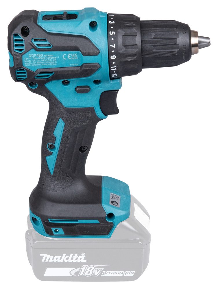 Makita Akku-Bohrschrauber »DDF490Z« 18V, max. 65 Nm, 0-1.900 min⁻¹, 13 ...