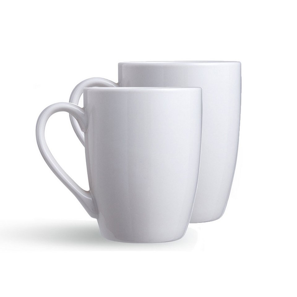 Felixleo Tasse 2 Stück Kaffeetassen 350ml Kaffeebecher Porzellan Mit