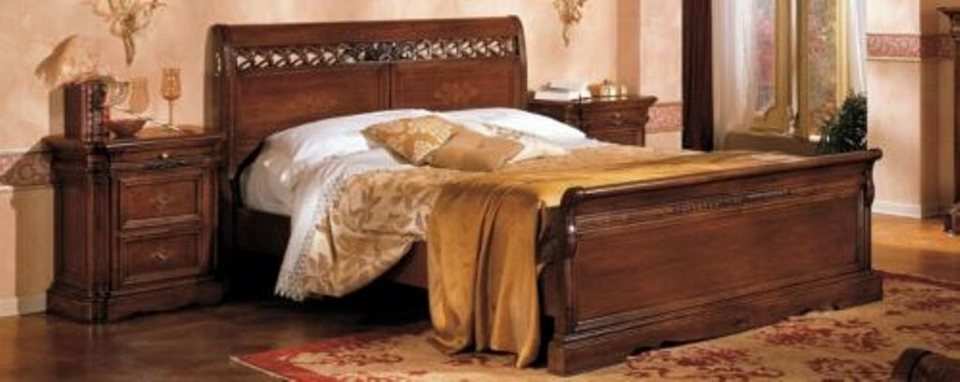 Jvmoebel Holzbett Doppelbett Schlafzimmer Möbel Design Bett Möbel