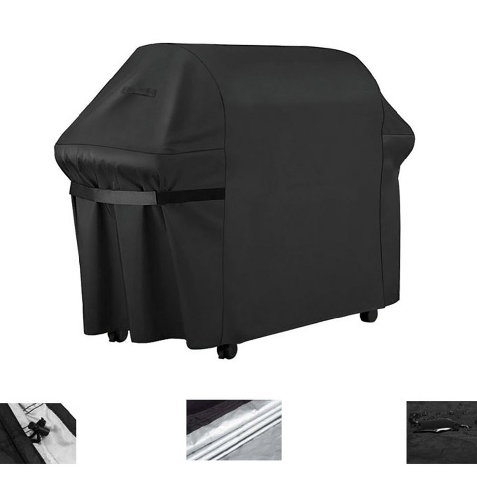 Felixleo Grillabdeckhaube Rechteckige Outdoor Grillabdeckung 145 X 61 X