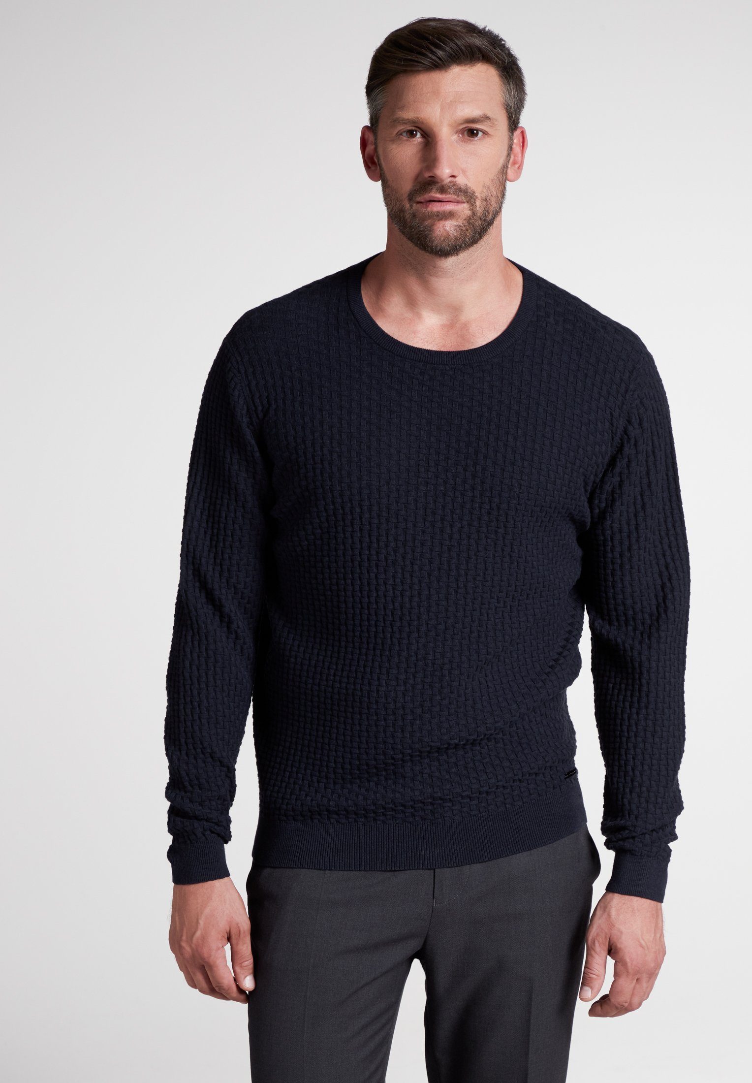 Eterna Strickpullover, Attraktives Flechtmuster