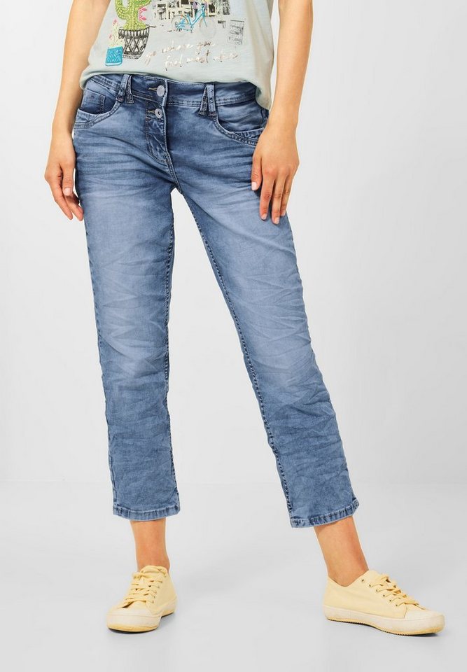 Cecil 7/8-Jeans Cecil Loose Fit Jeans in Light Blue Used Wash (1-tlg ... Cecil 7/8-Jeans Cecil Loose Fit Jeans in Light Blue Used Wash (1-tlg ...