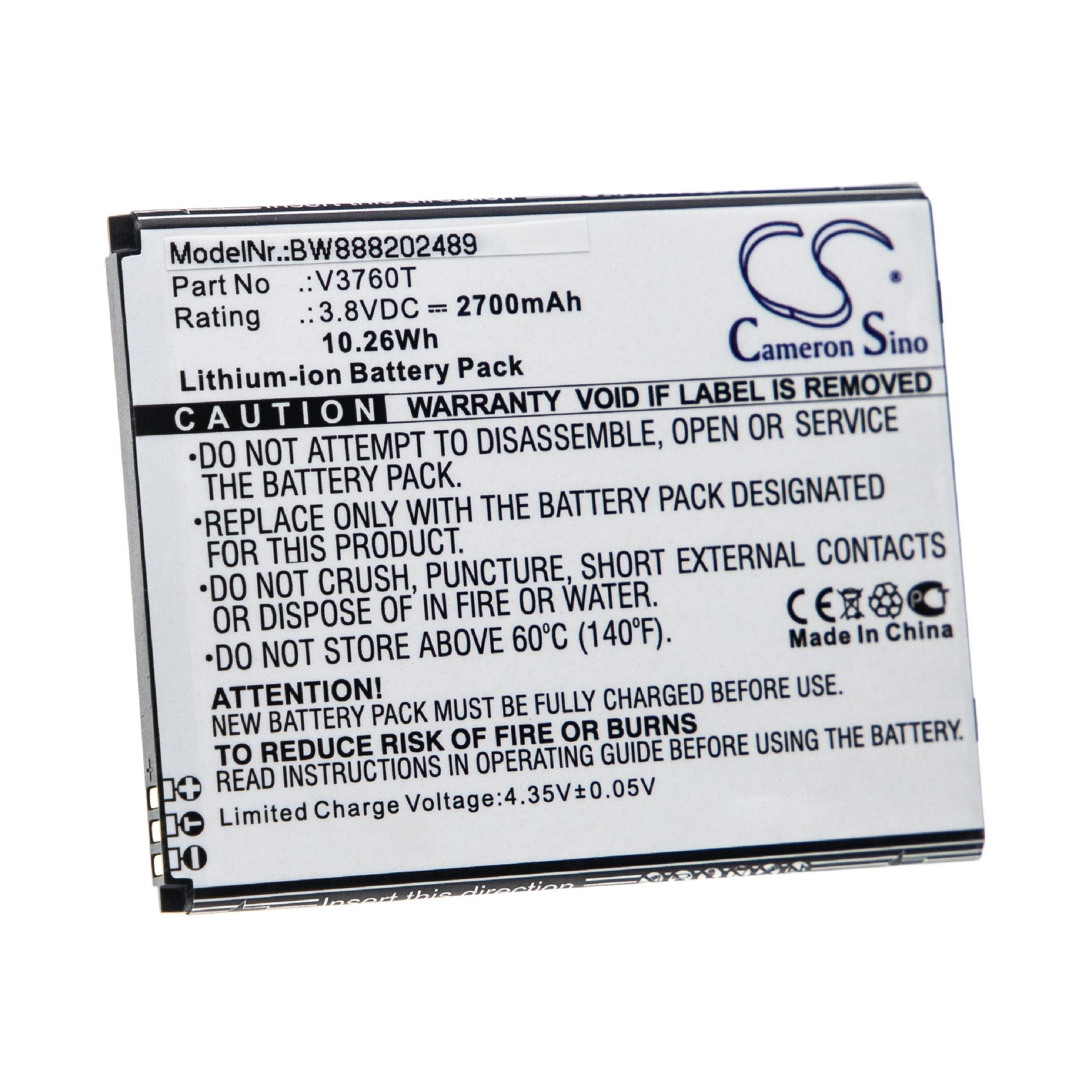 vhbw Ersatz für Nokia V3760T für Smartphone-Akku Li-Ion 2700 mAh (3,8 V)