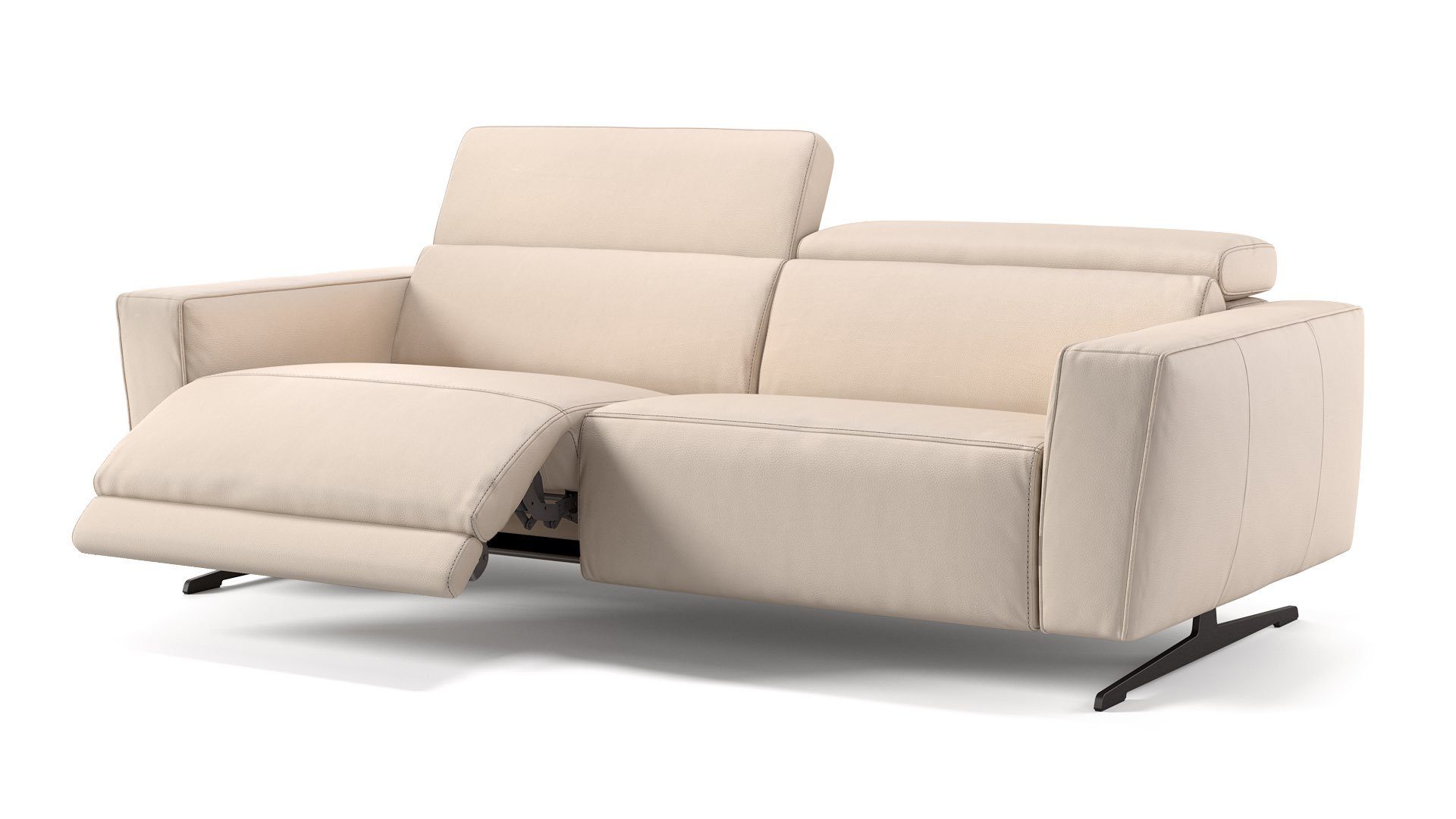 ᐅ Sofanella 3-Sitzer Ledercouch ALESSO Dreisitzer Sofa Echtleder | OTTO