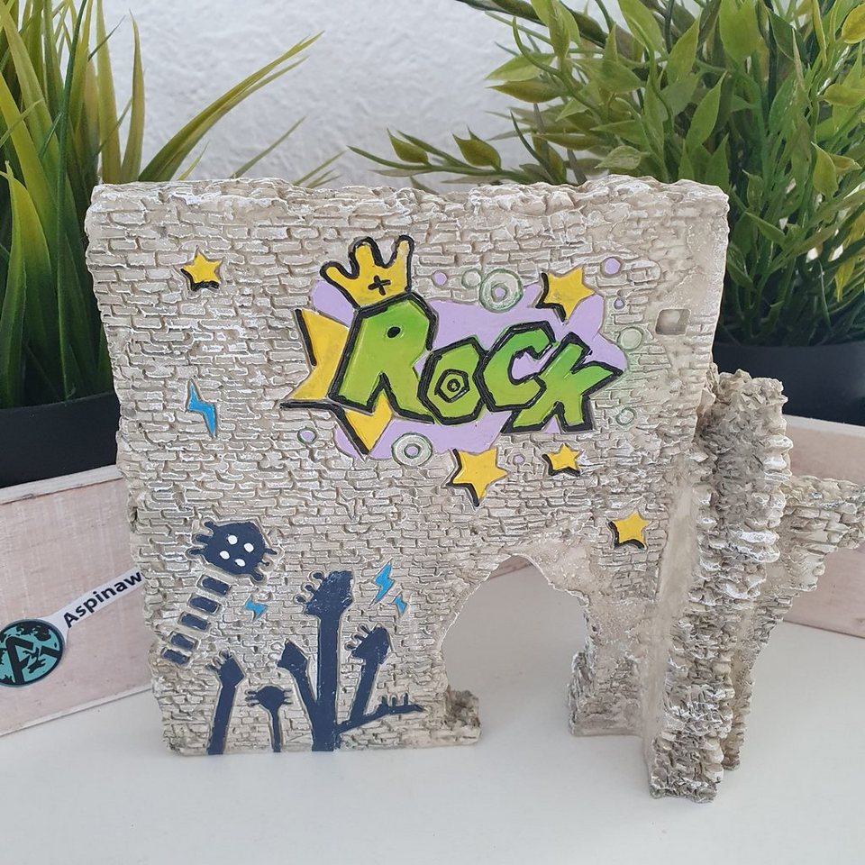 Aspinaworld Dekofigur Graffiti Mauer Figur mit Durchbruch 15 cm Aspinaworld Dekofigur Graffiti Mauer Figur mit Durchbruch 15 cm