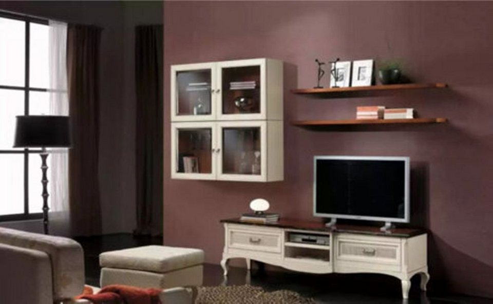 Jvmoebel Wohnwand Lowboard Rtv Wandschränke Wohnzimmer Holz Möbel