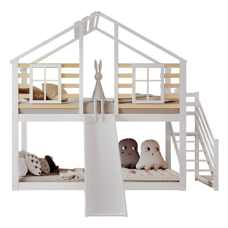 Flieks Etagenbett Hochbett Mit Oberem Lattenrost Kinderbett Mit Treppe