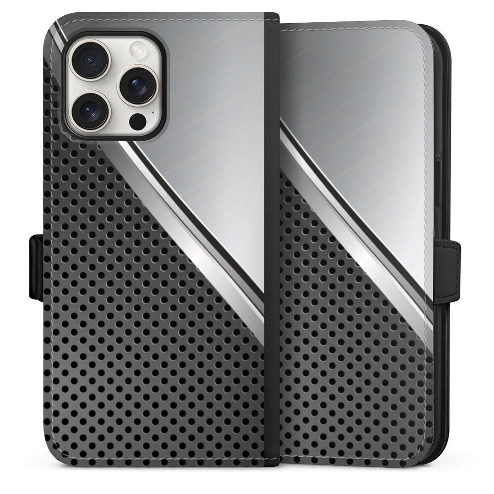Deindesign Handyhülle Carbon Stahl Metall Duo Metal Surface Apple