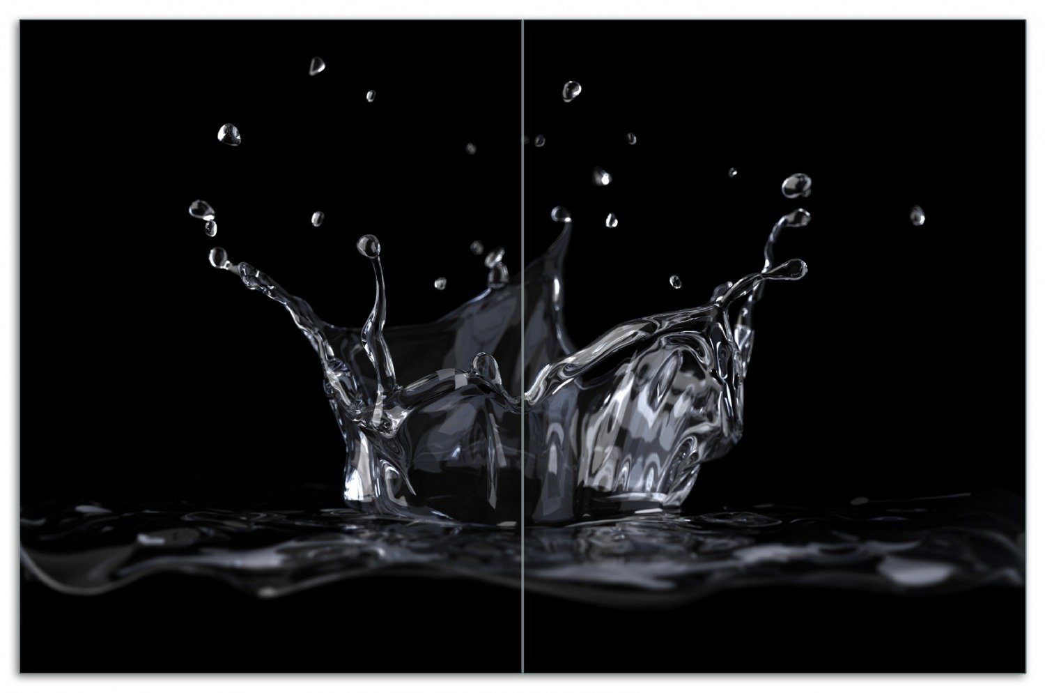 Wallario Herd Abdeckplatte Aufspritzendes Wasser Esg Sicherheitsglas