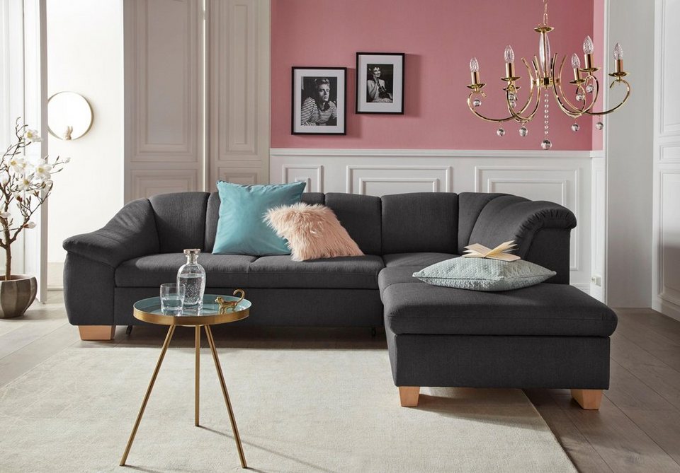 Sitandmore Ecksofa Santo L Form Mit Federkern Wahlweise Mit