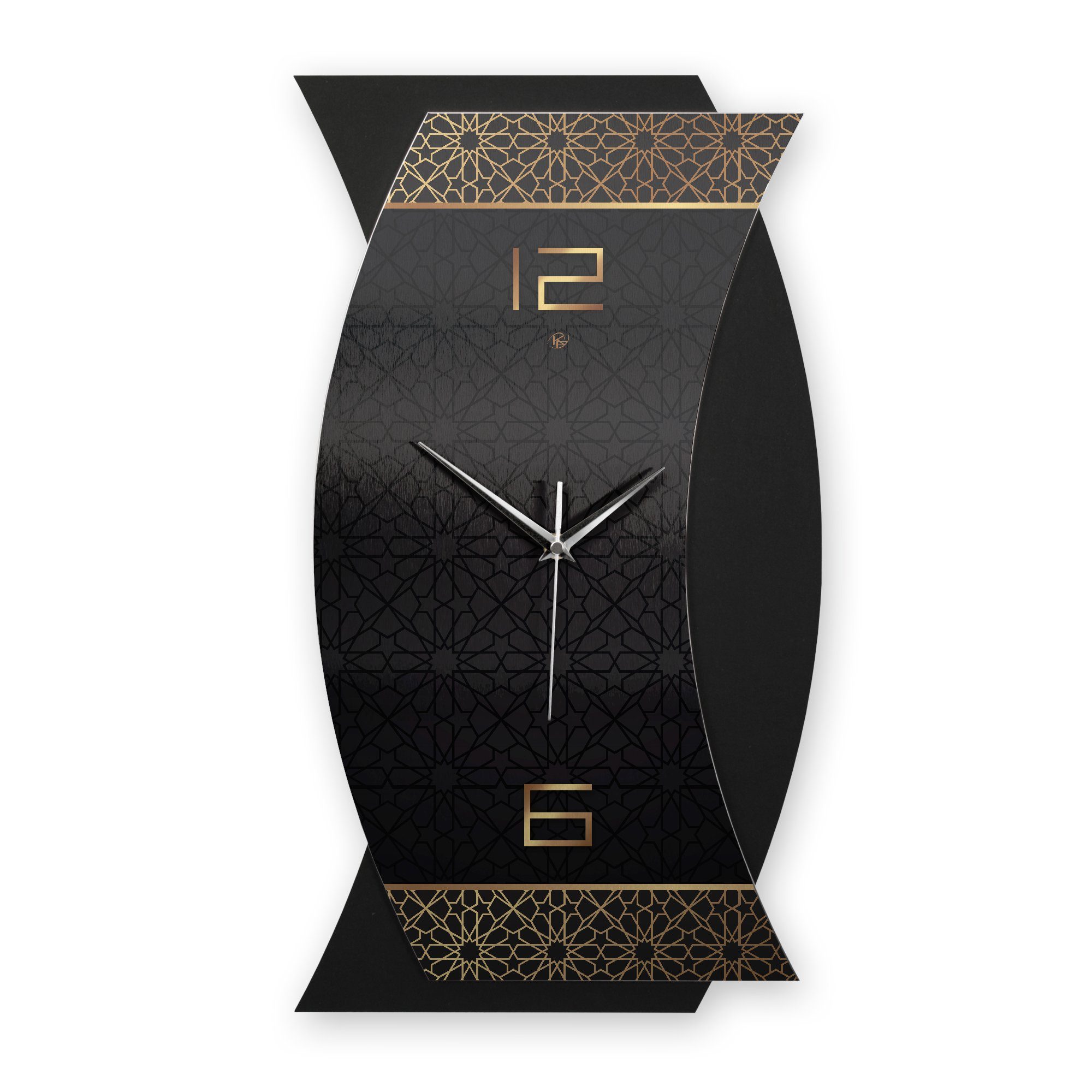 Kreative Feder Wanduhr 3d Designer Wanduhr Golden Ornament Ohne Ticken