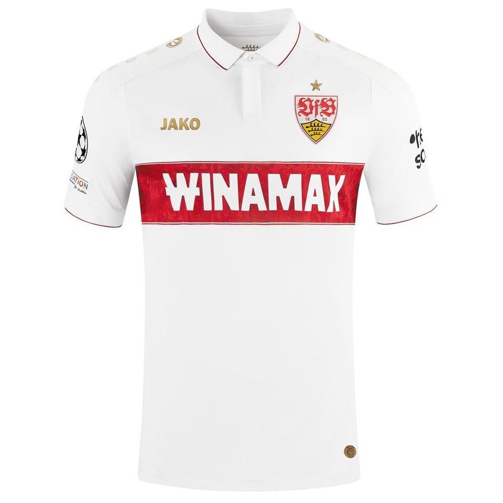 Jako Fußballtrikot JAKO VfB Stuttgart Trikot Home 2025/2026 Weiß 1 ...