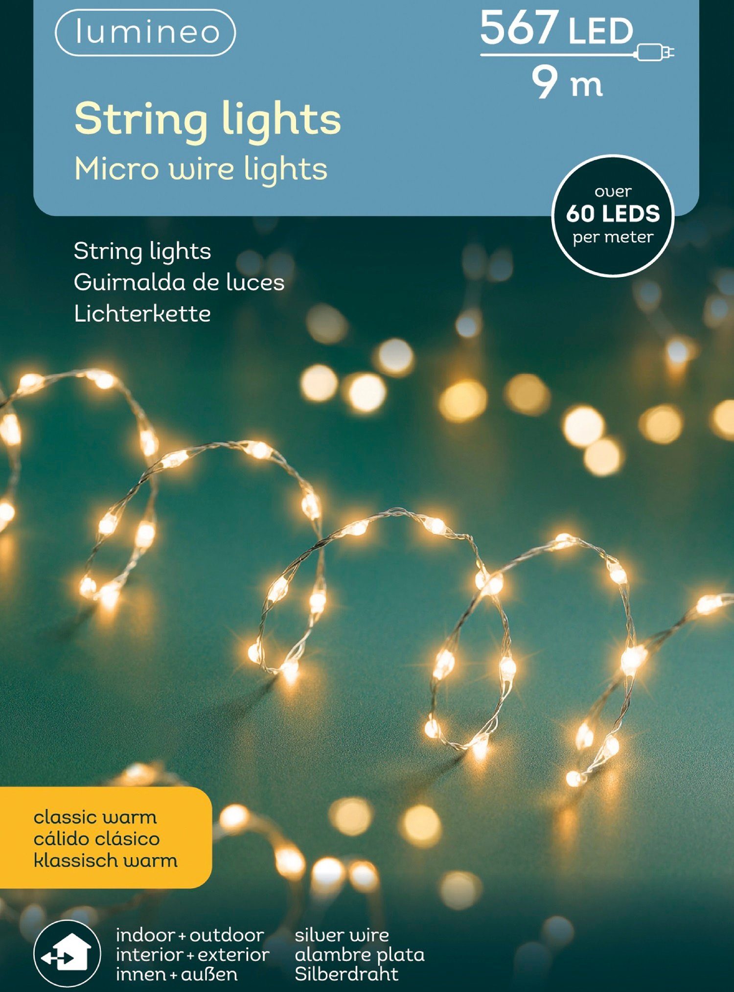 Lumineo Led Lichterkette Lumineo Lichterkette String Lights 567 Led 9 M