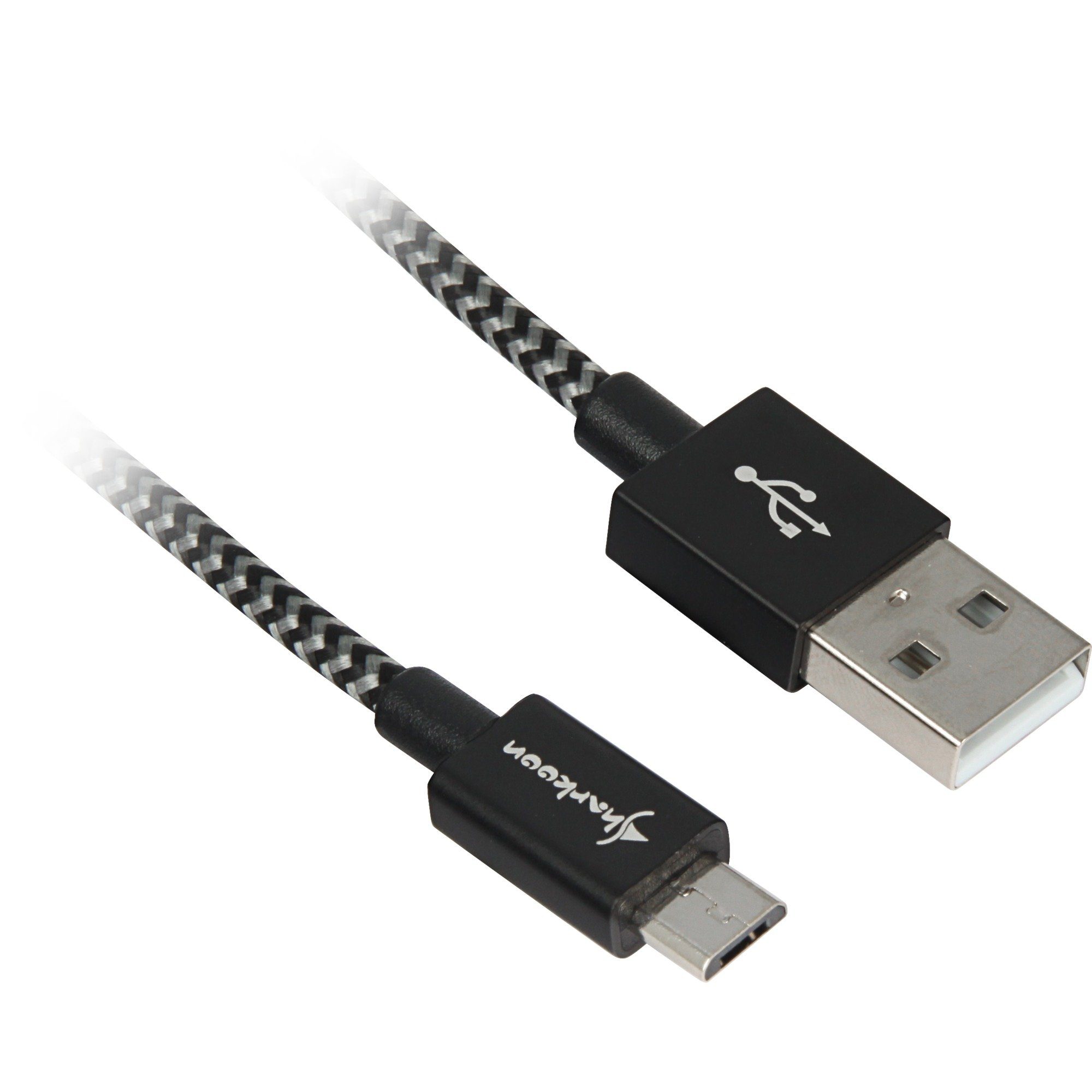 Sharkoon USB 2.0 Kabel, USB-A Stecker > Micro-USB Stecker USB-Kabel ...