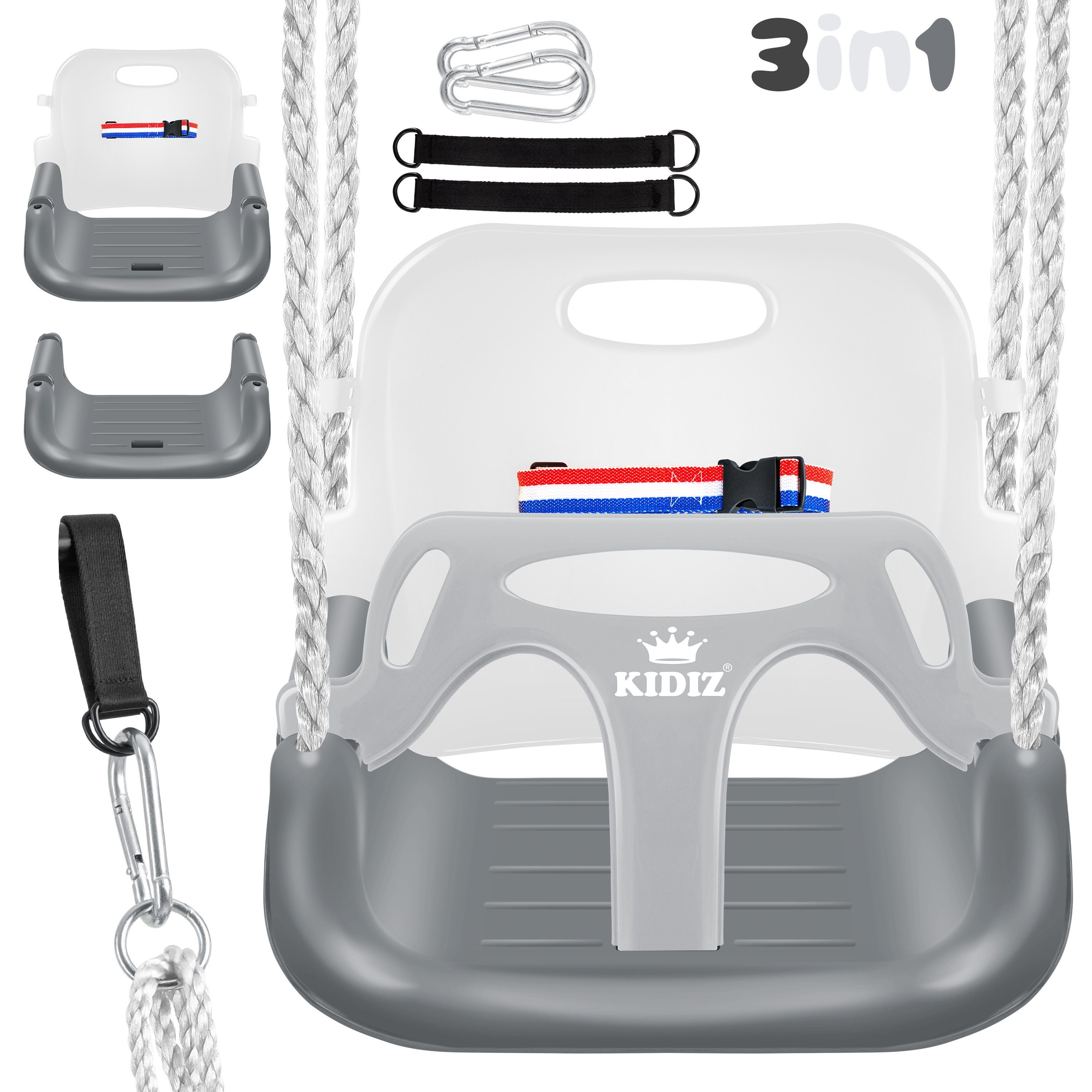 KIDIZ Nestschaukel, Babyschaukel Kinderschaukel in Babysitz verstellbar