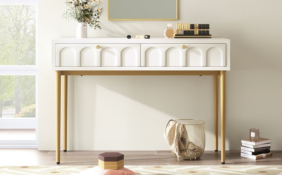 Okwish Schminktisch Sideboard Mit Verstellbaren Regalen
