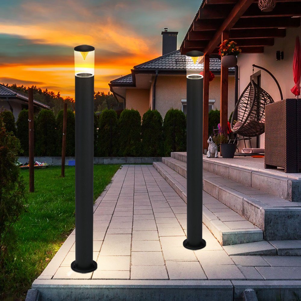 Etc Shop Led Außen Stehlampe Leuchtmittel Inklusive Warmweiß 2er Set