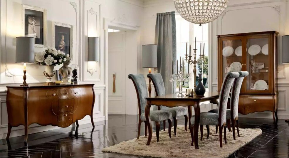Jvmoebel Esszimmer Set Komplett Set Esstisch 4x Stühle Esszimmer Set