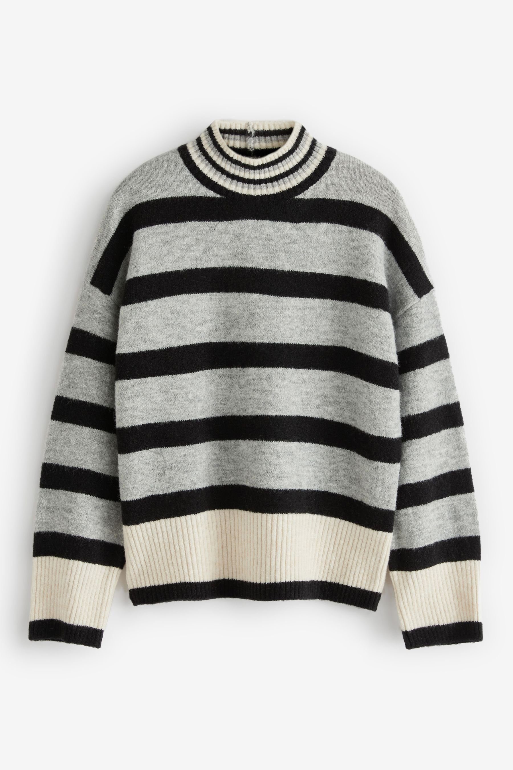 Next Neckholdertop Langärmeliger Rollkragenpullover Im Relaxed Fit 1 Tlg