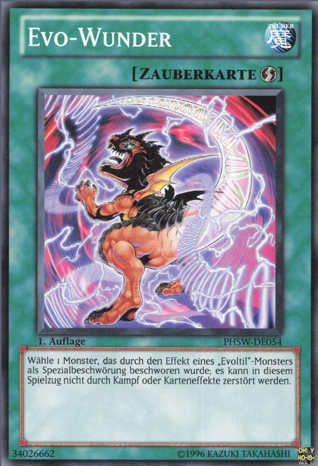 Recollectibles Sammelkarte Yugioh Karte Evo Wunder Deutsch Yu Gi Oh