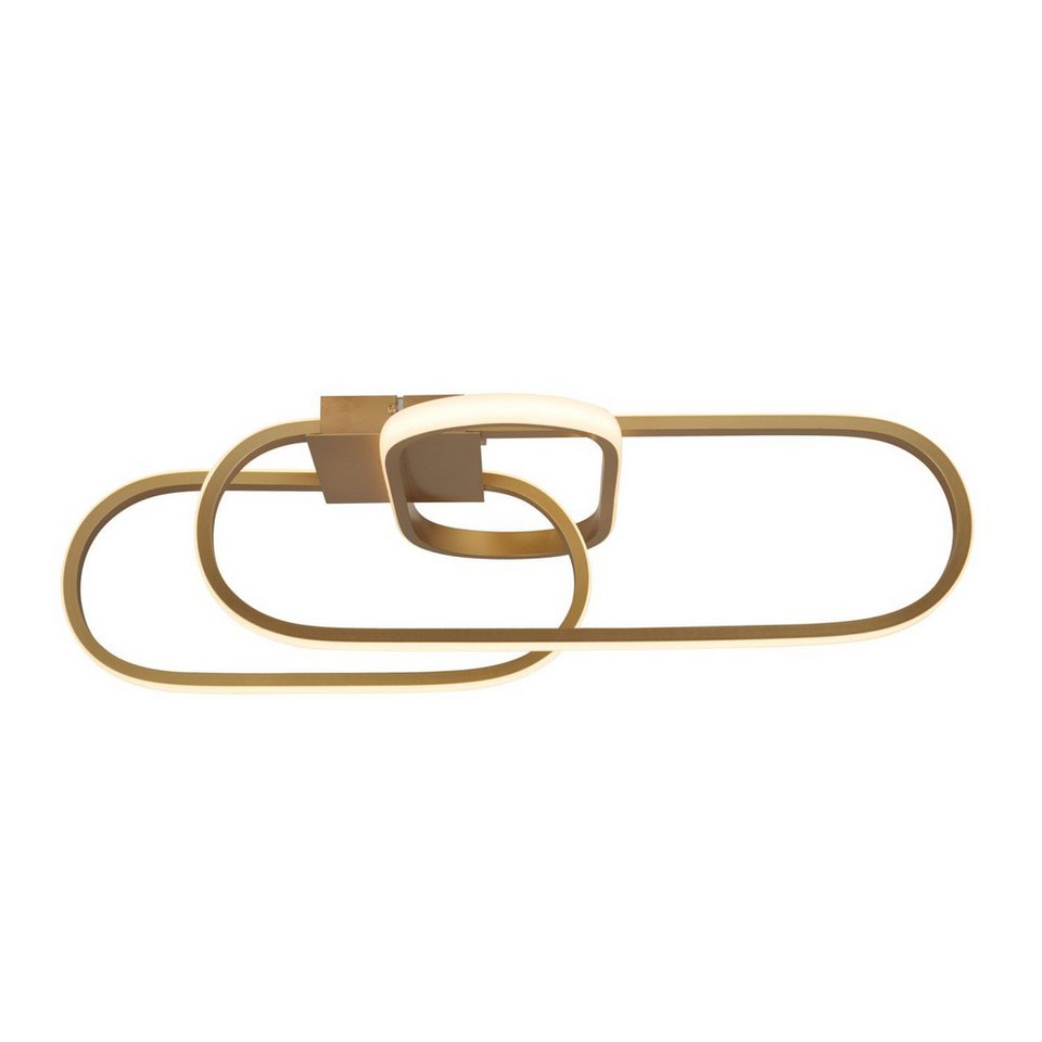 Licht Erlebnisse Deckenleuchte Seth Led Led In Gold 300045006500 K