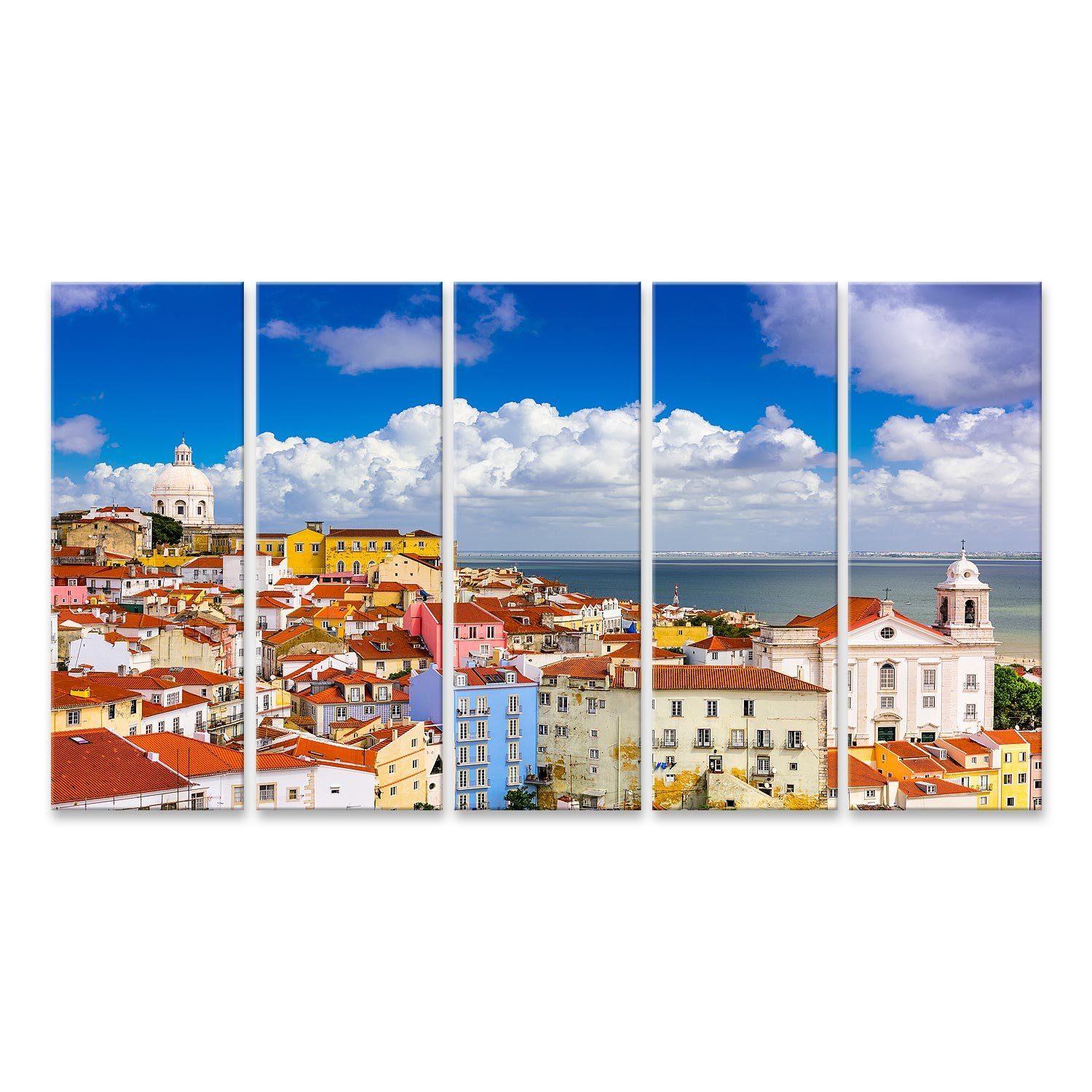 islandburner Leinwandbild Bild auf Leinwand Lissabon Portugal Stadtbild In Der Alfama Wandbild