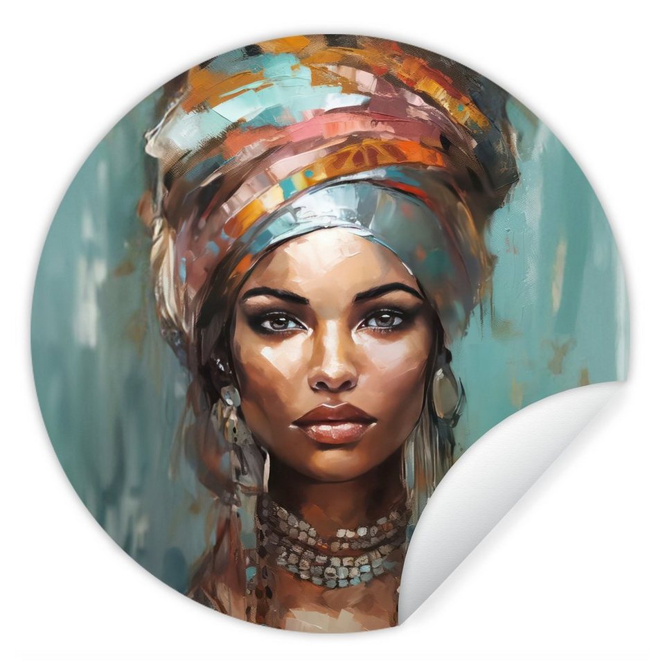 Muchowow Wandsticker Frau Kunst Schmuck Porträt 1 St