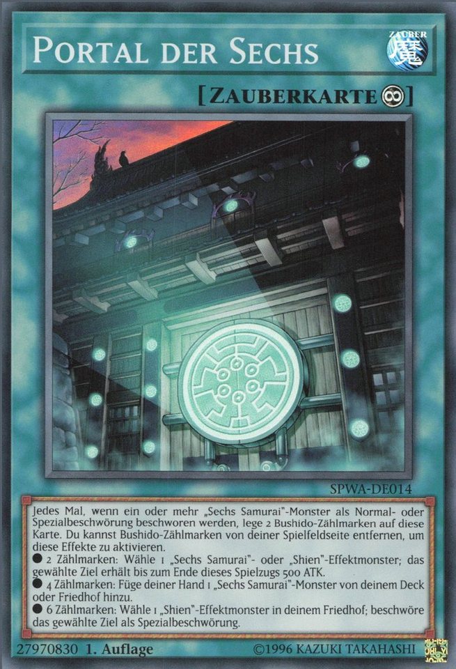 Recollectibles Sammelkarte Yugioh Karte Portal Der Sechs Deutsch Yu Gi