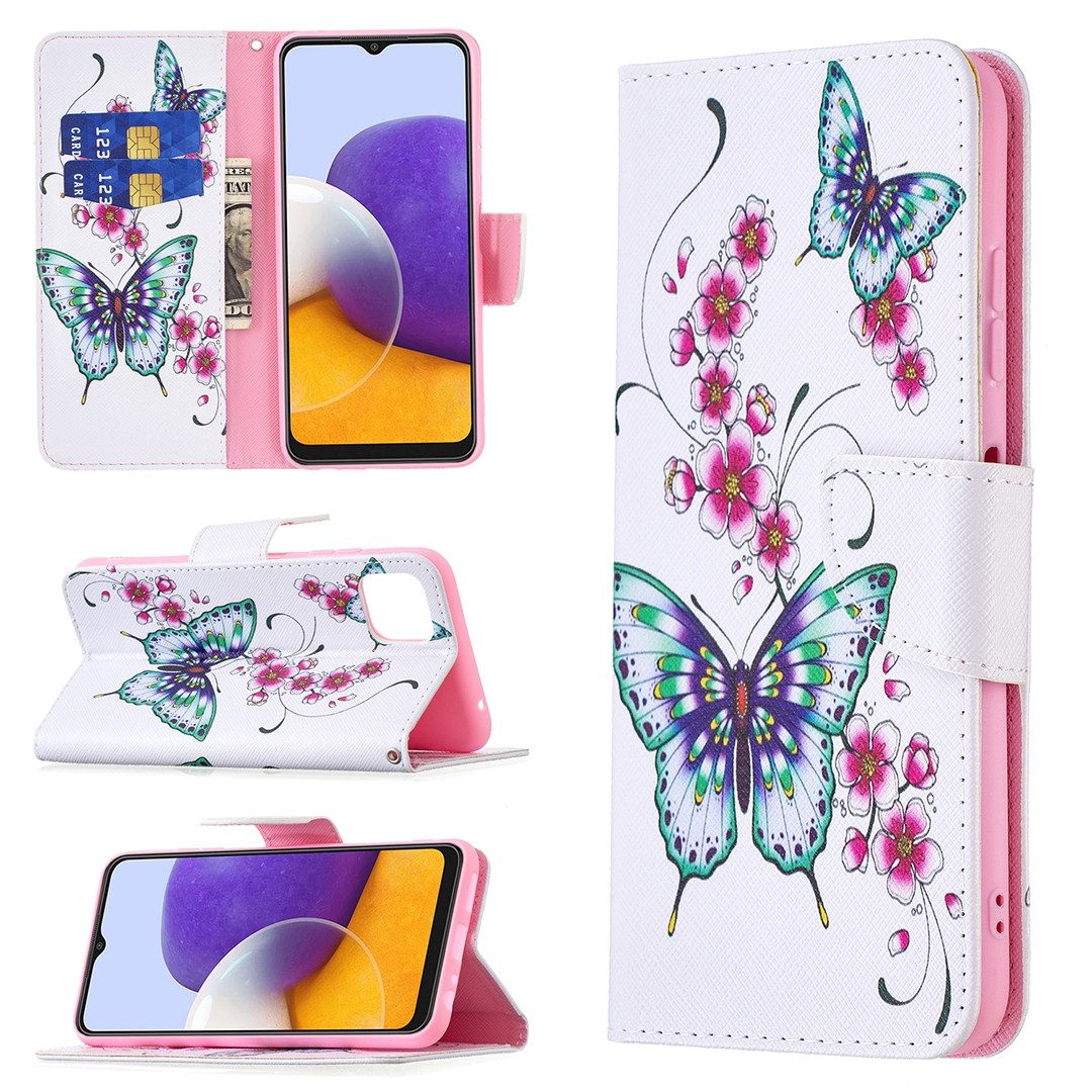 Wigento Handyhülle Für Samsung Galaxy A22 5g Kunstleder Handy Tasche