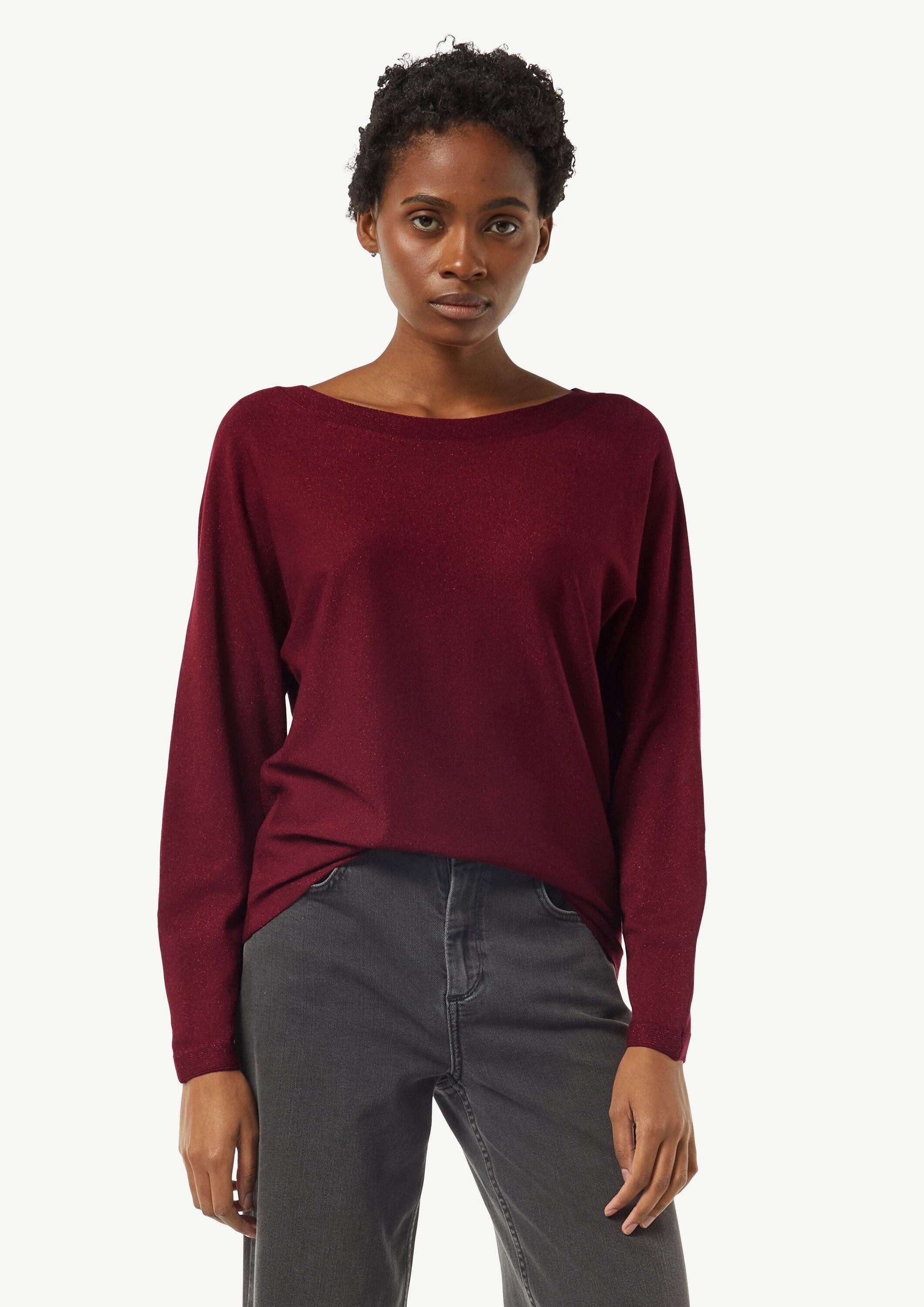 comma Strickpullover (1-tlg) Plain/ohne Details, Longpulli