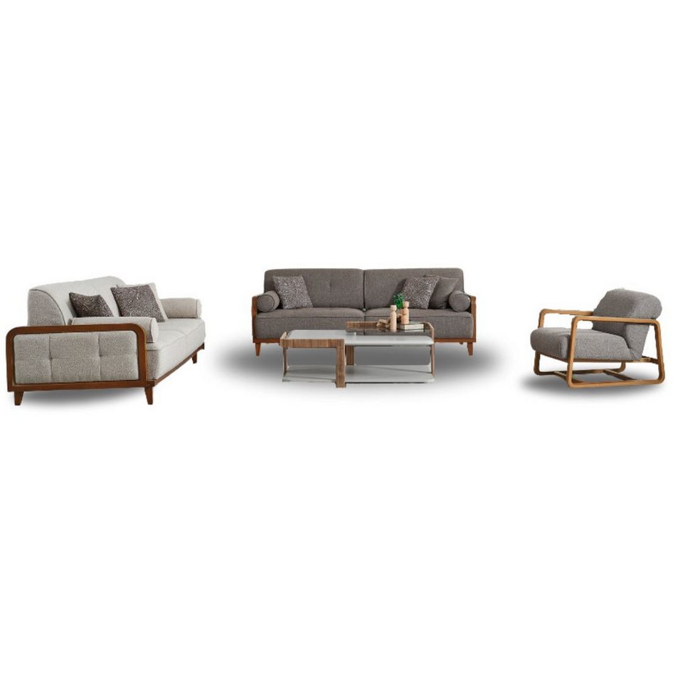 Jvmoebel Wohnzimmer Set Wohnzimmer Polster Couchgarnitur Designer