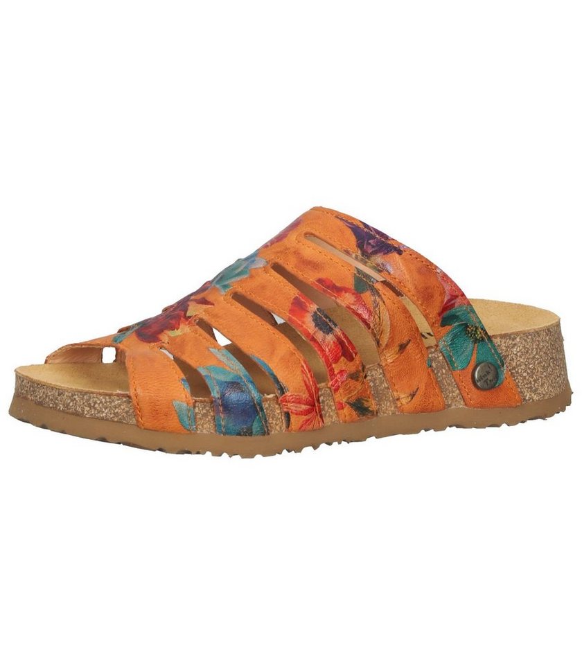 Think Pantoletten Glattleder Pantolette Absatzform Keilabsatz Wedge