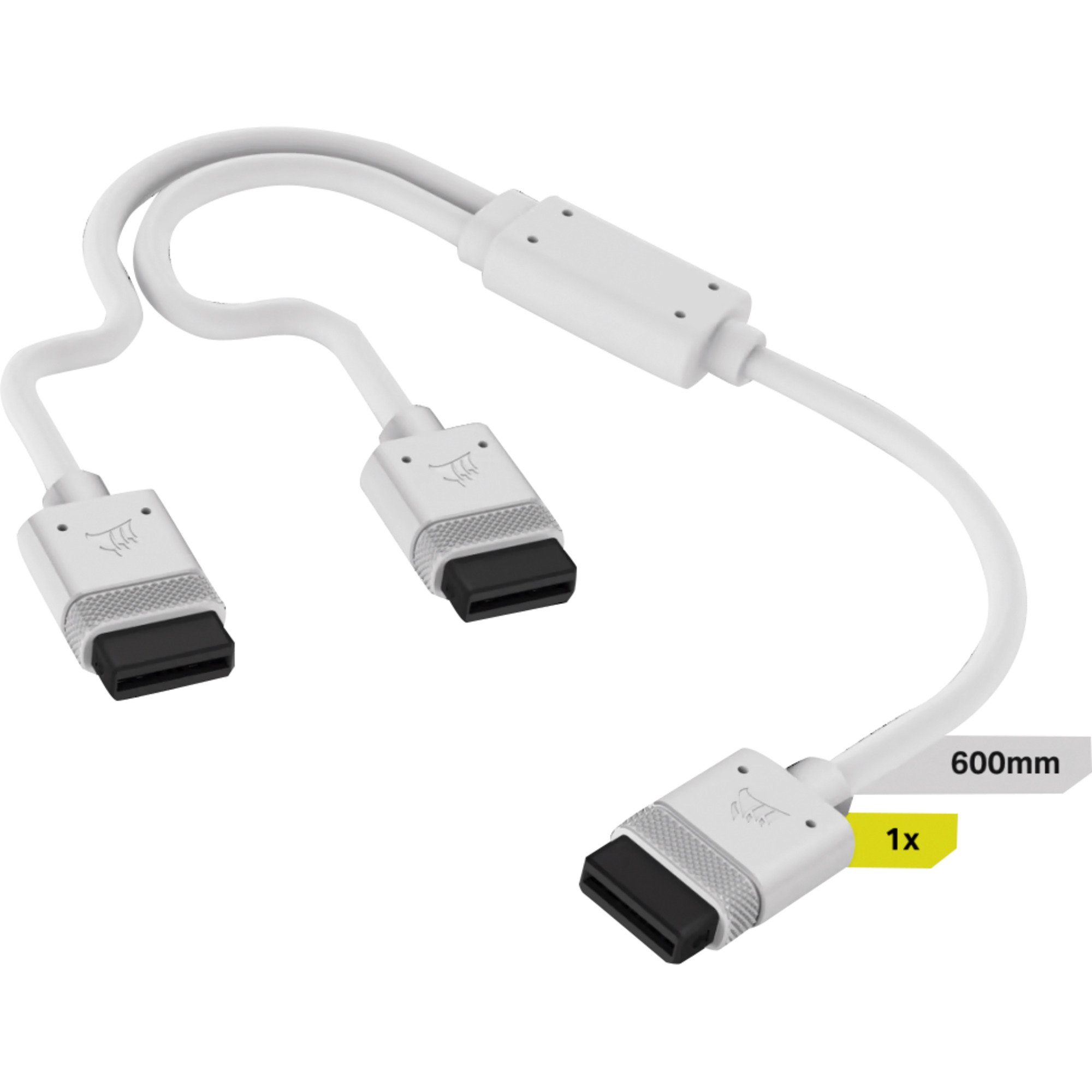Corsair iCUE LINK Y-Kabel, 600mm, gerade Stromkabel, Typ: Stromversorgung